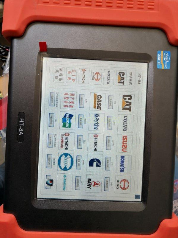 HT-8A Multi Brands Diagnostic Scanner Tool Adapter for Excavators, Tru